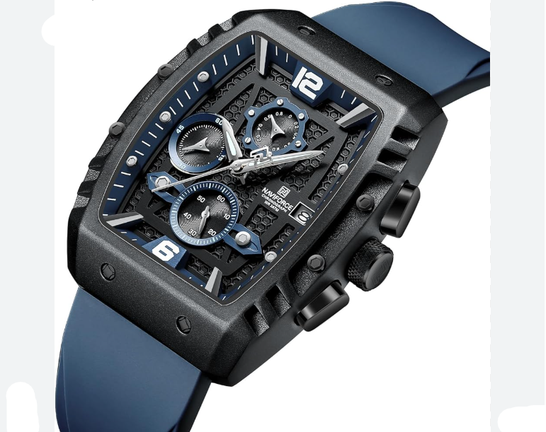NAVIFORCE NF7105 Men’s Watch with Multifunctional Dial, Luminous, Wate ...